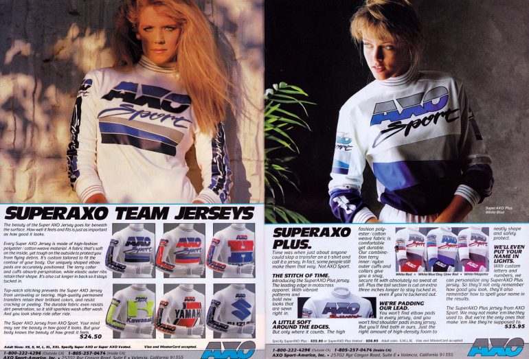 MOTO GEAR HISTORY PART VII: AXO SPORT THE EIGHTIES – PulpMX