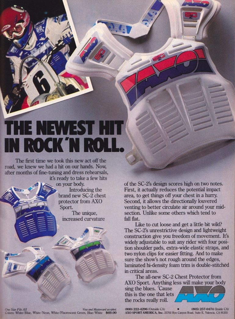 MOTO GEAR HISTORY PART VII: AXO SPORT THE EIGHTIES – PulpMX