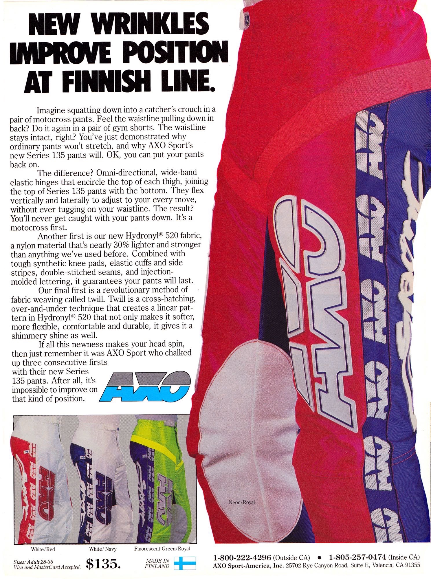 MOTO GEAR HISTORY PART VII: AXO SPORT THE EIGHTIES – PulpMX