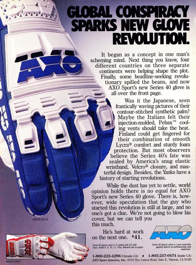 MOTO GEAR HISTORY PART VII: AXO SPORT THE EIGHTIES – PulpMX