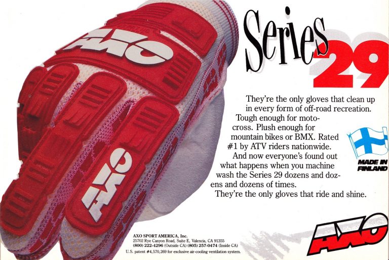 MOTO GEAR HISTORY PART VII: AXO SPORT THE EIGHTIES – PulpMX