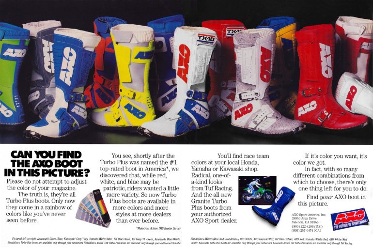 MOTO GEAR HISTORY PART VII: AXO SPORT THE EIGHTIES – PulpMX
