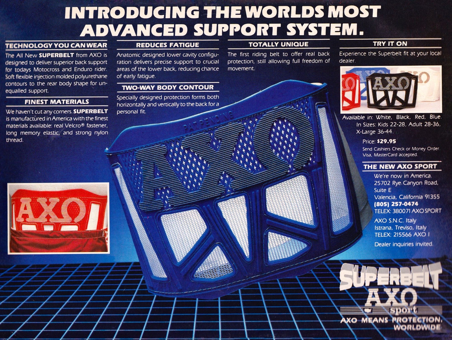 MOTO GEAR HISTORY PART VII: AXO SPORT THE EIGHTIES – PulpMX