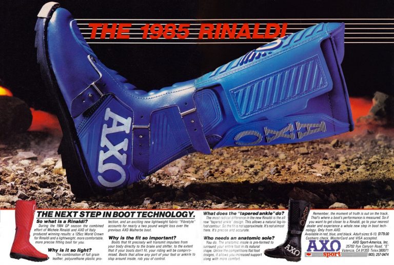 MOTO GEAR HISTORY PART VII: AXO SPORT THE EIGHTIES – PulpMX