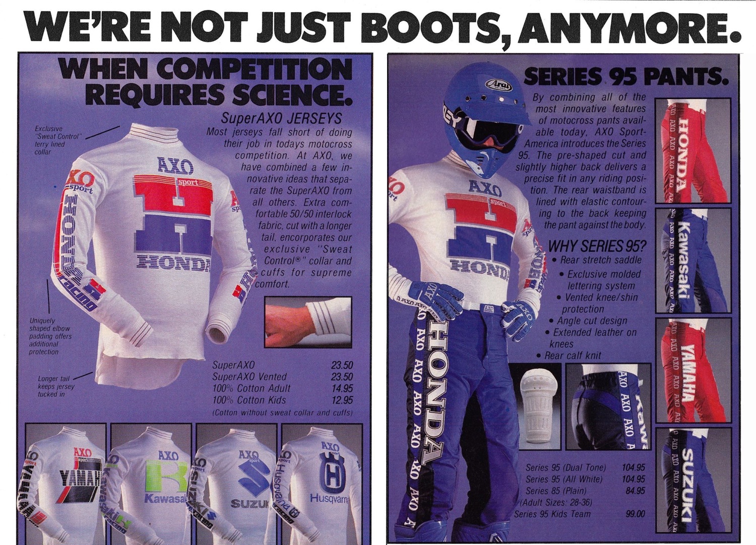 MOTO GEAR HISTORY PART VII: AXO SPORT THE EIGHTIES – PulpMX