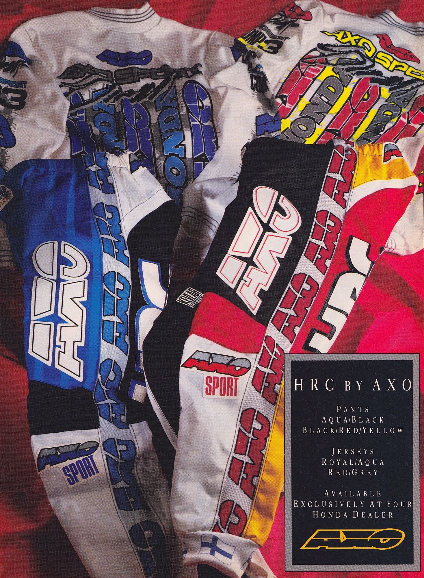 MOTO GEAR HISTORY PART VIII: AXO SPORT THE NINETIES – PulpMX