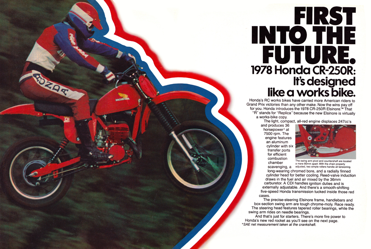 “Maxxis Tires” – Classic Ink #4 1978 Honda CR250R Elsinore – PulpMX