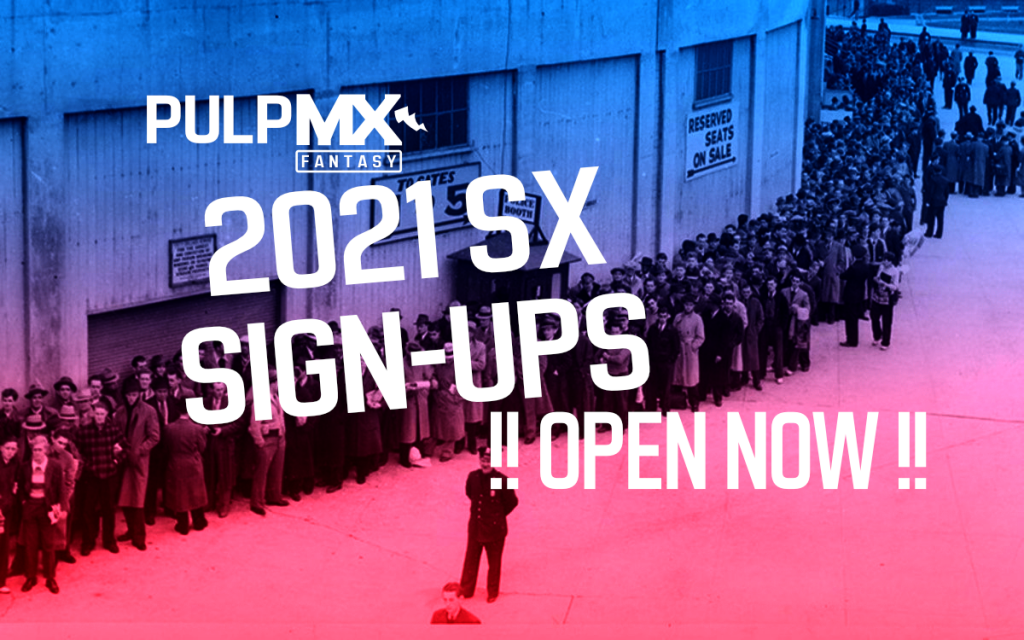 2021 PulpMX Fantasy SX Sign Ups Now Open! – PulpMX
