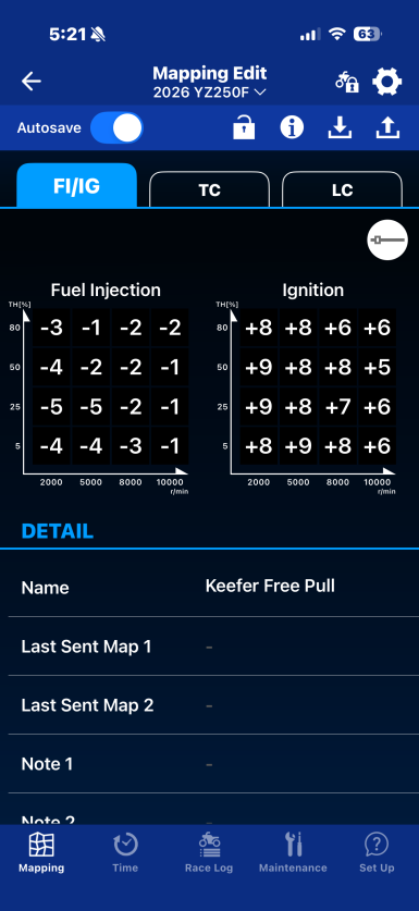 2026 Yamaha YZ250F Baseline Suspension Settings/Optional ECU Map – PulpMX
