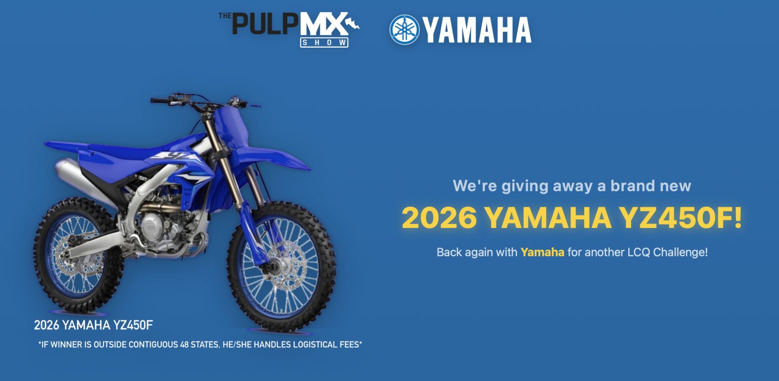 2026 PulpMX Yamaha Privateer Championship Series YZ450F Raffle – PulpMX